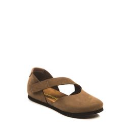 Comfortfusse Leder-Ballerinas in Sand - 50% | Gr&ouml;&szlig;e 37 | Damen-ballerinas