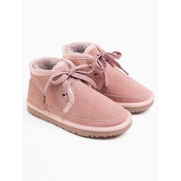 NICEBAY Leder-Winterboots "Corantine" in Rosa - 83% | Gr&ouml;&szlig;e 32 | Kinderstiefel