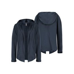 Sublevel Sweatjacke in Dunkelblau - 60% | Gr&ouml;&szlig;e M | Damen-sweatshirts-jacken