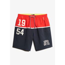 Superdry & Co Badeshorts Herren Gr&ouml;&szlig;e XL marine / rot / wei&szlig;