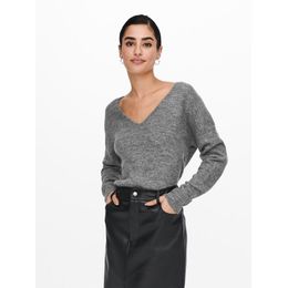 Jacqueline de Yong JDY Pullover "Elanora" in Anthrazit - 37% | Gr&ouml;&szlig;e XS | Damen-pullover-cardigans