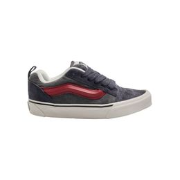 Vans Leder-Sneakers "Knu Skool" in Grau/ Rot - 30% | Gr&ouml;&szlig;e 37 | Damen-sneakers