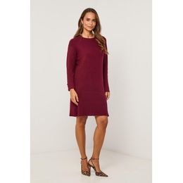 Soft Cashmere Strickkleid in Bordeaux - 73% | Gr&ouml;&szlig;e 34/36 | Damen-kleider