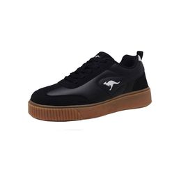 Kangaroos Sneakers "K-Plat Megan" in Schwarz/ Hellbraun - 45% | Gr&ouml;&szlig;e 41 | Damen-sneakers