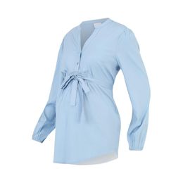 MAMALICIOUS Umstand Bluse 'MLELVA LIA' Damen Gr&ouml;&szlig;e XL hellblau
