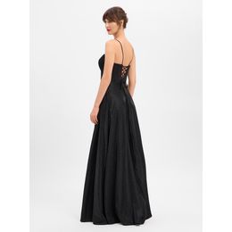LUXUAR Fashion Abendkleid Damen Gr&ouml;&szlig;e 36 schwarz / silber Winterkleid