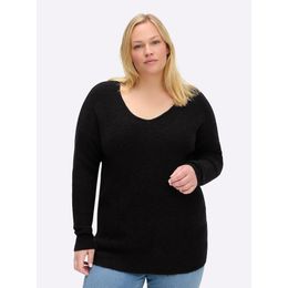 sheego Sweater female Black size 40/42