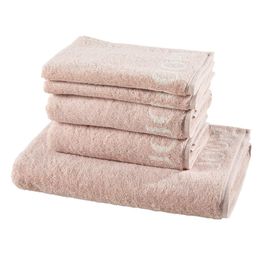 JOOP! Frottierset, Rosa, Textil, 5-teilig, Uni, Oeko-Tex&reg; Standard 100, saugf&auml;hig, Aufh&auml;ngeschlaufe, strapazierf&auml;hig, angenehm weich, hochwertige Qualit&auml;t, Badtextilien, Handtuch-Sets