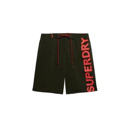Superdry & Co Boardshorts Herren Gr&ouml;&szlig;e XXL dunkelgr&uuml;n / hellrot