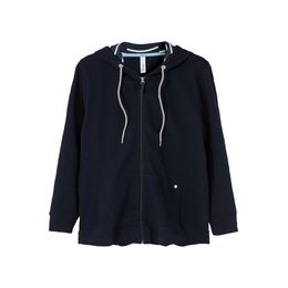 sheego Zip-Up Hoodie female Blue size 56/58