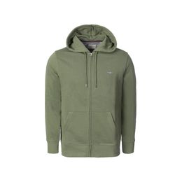 Gant Zip-Up Hoodie male Green size XXXL