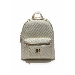 John Richmond Rucks&auml;cke - Quilted Textured Backpack With Metallic Details - Gr. unisize - in Grau - f&uuml;r Damen