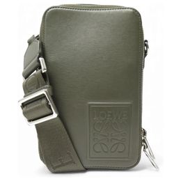 Loewe Portemonnaies - Loewe VERTIKALE CROSSBODY-TASCHE AUS KHAKI-LEDER M - Gr. unisize - in Gr&uuml;n - f&uuml;r Damen