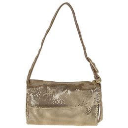 Benedetta Bruzziches Hobo Bags - Golden Sun Metal Mesh And Silk Satin Shoulder Bag - Gr. unisize - in Gold - f&uuml;r Damen