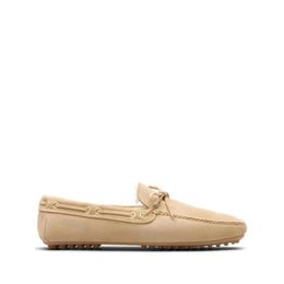 Car Shoe Loafer - Moccasin-Style Loafers With Decorative Bow - Gr. 7_5 - in Beige - f&uuml;r Damen