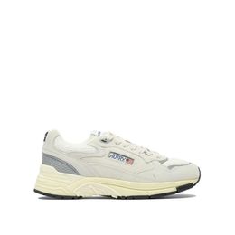 Autry Low-Top Sneaker - Hyperway Low Man Suede/Mesh Wht/Silv - Gr. 42 (EU) - in Grau - f&uuml;r Damen