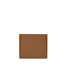 SAINT LAURENT Portemonnaies - Beige Calf Leather Wallet And Card Holder - Gr. unisize - in Braun - f&uuml;r Damen