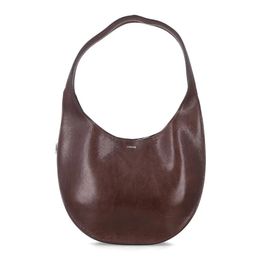 Coperni Hobo Bags - Medium Swipe Leather Bag - Gr. unisize - in Grau - f&uuml;r Damen