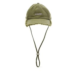 Jacquemus Caps & M&uuml;tzen - Topstitched Green Hat - Gr. 58 - in Gr&uuml;n - f&uuml;r Damen