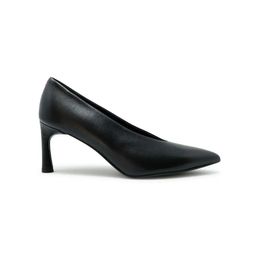 Halmanera Hohe Schuhe - Got01 Black Leather Baron Pumps - Gr. 38,5 (EU) - in Schwarz - f&uuml;r Damen