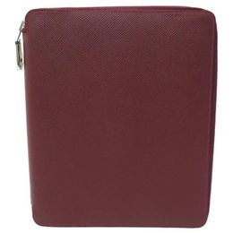 Herm&egrave;s Herm&egrave;s Portemonnaie - NEUES HERMES IPAD-CASE E-ZIP-COVER AUS BORDEAUX-EP - Gr. unisize - in Rot - f&uuml;r Damen
