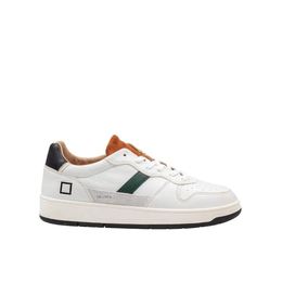 D.A.T.E Low-Top Sneaker - D.A.T.E. Court Leather Sneakers In White - Gr. 43 (EU) - in Wei&szlig; - f&uuml;r Damen