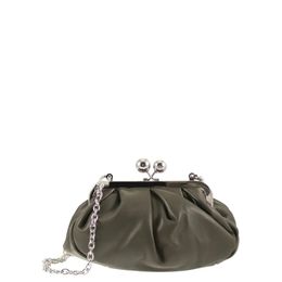 MaxMara Max Mara Clutches - Prati - Leather Pastry Bag - Gr. unisize - in Grau - f&uuml;r Damen