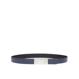 Maison Martin Margiela Maison Margiela G&uuml;rtel - Reversible Leather Belt, Blue/Black - Gr. S - in Grau - f&uuml;r Damen