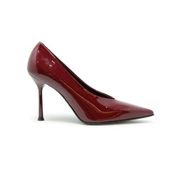 Sergio Levantesi Hohe Schuhe - Burgundy Patent Leather 56 Pumps - Gr. 39 (EU) - in Rot - f&uuml;r Damen