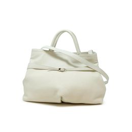 Roberto Del Carlo Hobo Bags - Virna White Leather Bag - Gr. unisize - in Wei&szlig; - f&uuml;r Damen