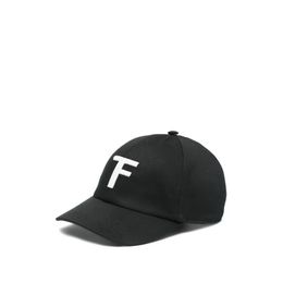Tom Ford Caps & M&uuml;tzen - Cotton Canvas Baseball Cap With Structured Crown - Gr. S - in Schwarz - f&uuml;r Damen