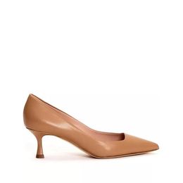 Ninalilou Hohe Schuhe - Tan Leather Pumps - Gr. 37,5 (EU) - in Braun - f&uuml;r Damen