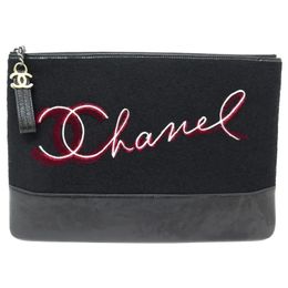 Chanel Clutches - NEUE Chanel HANDTASCHE GROSSE TASCHE PARIS HAMBURG - Gr. unisize - in Schwarz - f&uuml;r Damen