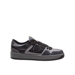 Philippe Model Low-Top Sneaker - La Grande Leather And Suede Sneakers, Black - Gr. 44 (EU) - in Schwarz - f&uuml;r Damen