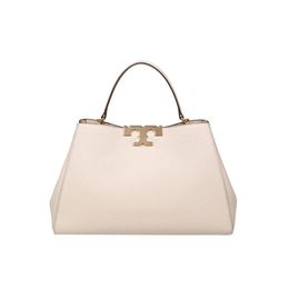 Tory Burch Shopper & Totes - Eleanor Satchel Leather Bag In Stone - Gr. unisize - in Beige - f&uuml;r Damen