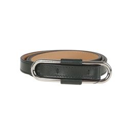 Polo Ralph Lauren G&uuml;rtel - Slim Leather Belt - Gr. M - in Grau - f&uuml;r Damen