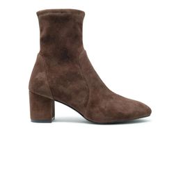 Stuart Weitzman Stiefel - S6276 Walnut Suede 60 Juliana Boots - Gr. 5_5 - in Schwarz - f&uuml;r Damen