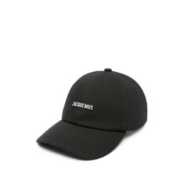Jacquemus Caps & M&uuml;tzen - Classic Black Cotton Baseball Cap - Gr. 60 - in Schwarz - f&uuml;r Damen