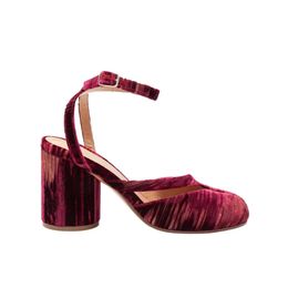 Maison Martin Margiela Maison Margiela Sandalen - Chenille Tabi Sandal, Burgundy - Gr. 37 (EU) - in Rot - f&uuml;r Damen