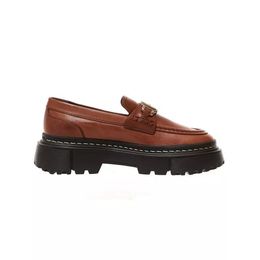 Hogan Brown Leather Tank Loafers - Gr. 40 (EU) - in Braun