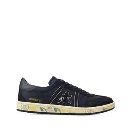 Premiata Low-Top Sneaker - Perforated Navy Blue Calf Suede Sneakers - Gr. 41 (EU) - in Schwarz - f&uuml;r Damen