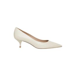 Stuart Weitzman Hohe Schuhe - Smooth Leather Pumps - Gr. 9_5 - in Beige - f&uuml;r Damen