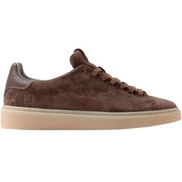 D.A.T.E. D.A.T.E Low-Top Sneaker - Levante Suede Sneakers With Stitched Rubber Sole - Gr. 43 (EU) - in Braun - f&uuml;r Damen