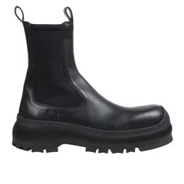Jil Sander Stiefel - Minimalist Black Ankle Boot With Streamlined Silho - Gr. 43 (EU) - in Schwarz - f&uuml;r Damen