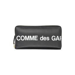 Comme des Gar&ccedil;ons Comme des Garcons Portemonnaies - Hugo Logo Zip Wallet - Gr. unisize - in Grau - f&uuml;r Damen