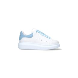 Alexander McQueen Low-Top Sneaker - "Oversize" Sneakers, In White Calfskin - Gr. 39,5 (EU) - in Wei&szlig; - f&uuml;r Damen