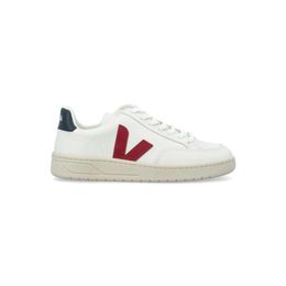 Veja Low-Top Sneaker - V-12 Sneakers With Leather And Sustainable Materia - Gr. 45 (EU) - in Wei&szlig; - f&uuml;r Damen