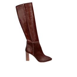 Aquazzura Stiefel - Brown Indy 85 Ponyskin Boots - Gr. 36 (EU) - in Schwarz - f&uuml;r Damen