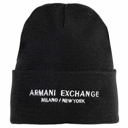 Armani Exchange Caps & M&uuml;tzen - Cappello Beanie - Gr. ONE SIZE - in Schwarz - f&uuml;r Damen