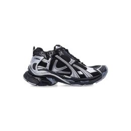 Balenciaga Low-Top Sneaker - Dynamic Runner Sneaker With Layered Overlays - Gr. 42 (EU) - in Schwarz - f&uuml;r Damen